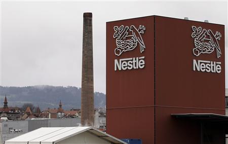 A Nestle logo is pictured on a factory in Orbe – Channels Television