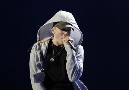 U.S. rapper Eminem performs during the Abu Dhabi F1 Grand Prix After ...