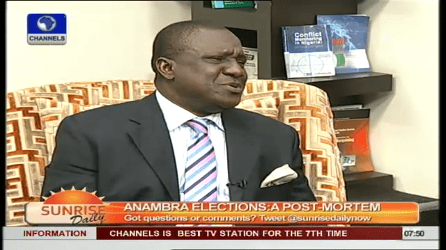 Ubah Should Be Credited For Peaceful Election – Nwosu – Channels Television