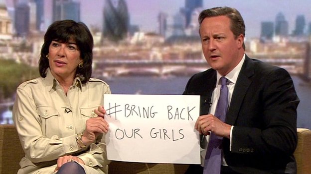 Cameron Joins #BringBackOurGirls Campaign – Channels Television