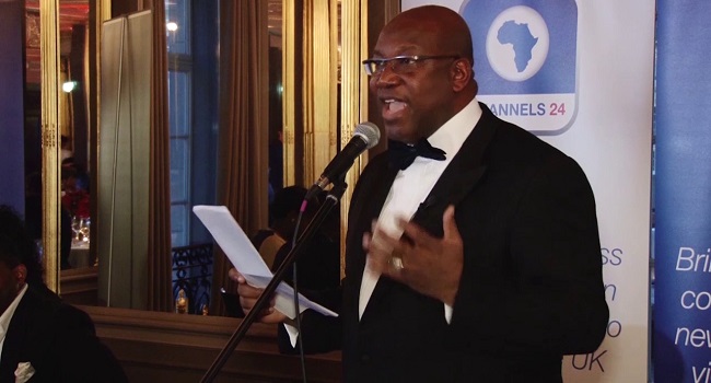 John Momoh Giving a speech at the lauch of Channels 24 – Channels ...