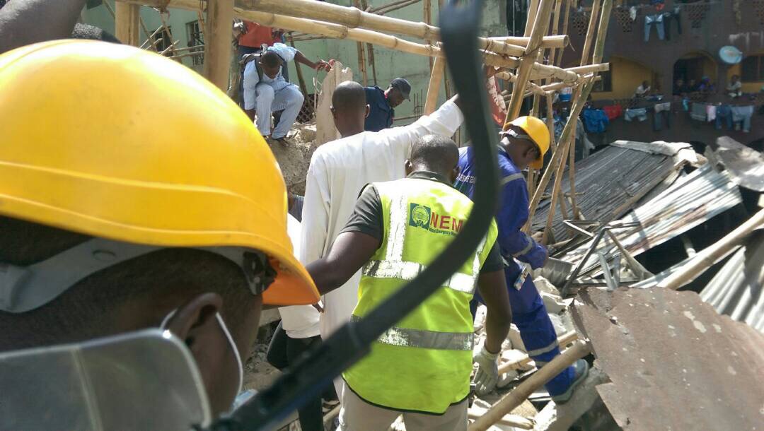 PHOTOS: Another Three-Storey Building Collapses In Lagos – Channels ...