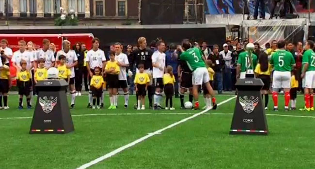 German, Mexican Soccer Legends Reunite For Zocalo Friendly – Channels ...