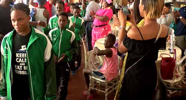 PHOTOS: Ikoyi Club Holds Reception For World Swimming Champions ...