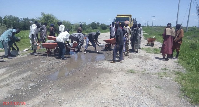 Troops Clear Bushes, Potholes In Continuous Fight Against Terrorism ...