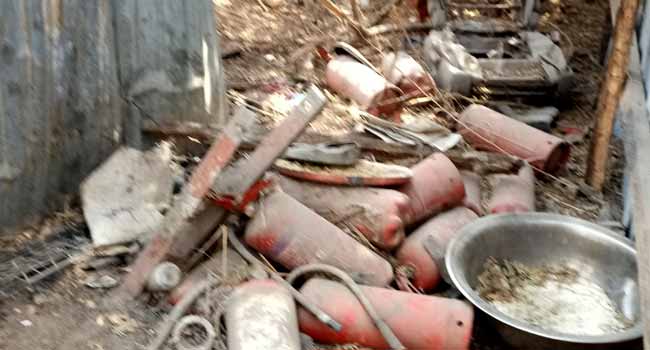 PHOTOS: Troops Destroy Boko Haram Bomb Factory – Channels Television