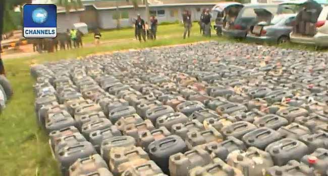 Pipeline Vandalism: Over 500 Jerry Cans Of Fuel, Vehicles Recovered – Channels Television