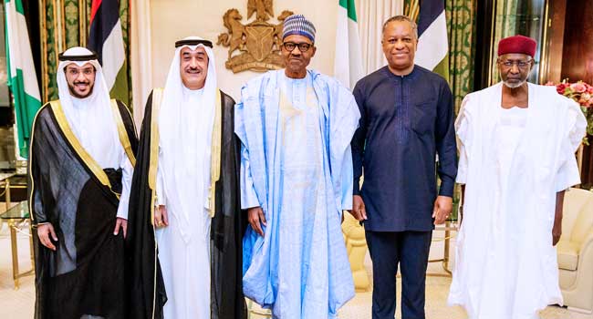 PHOTOS: President Buhari Receives Outgoing Ambassador Of Kuwait In ...