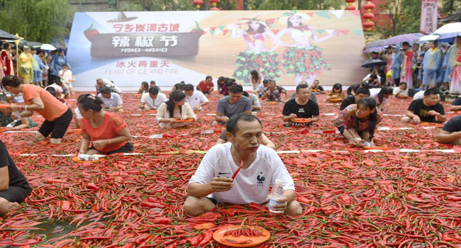 China Starts Chilli Pepper Festival With Chilli-Eating Competition ...