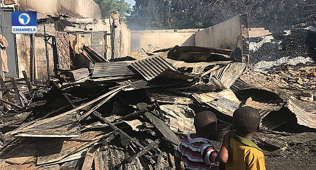 Fire Destroys At Least 10 Shops In Borno Market – Channels Television