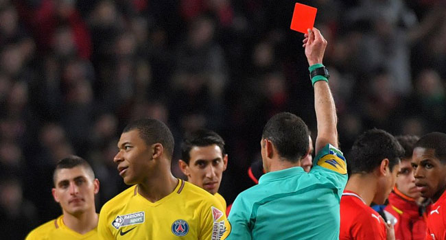 PSG Star Mbappe Banned For Three Matches After Red Card – Channels ...