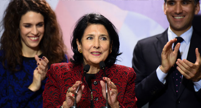 Georgia Elects Salome Zurabishvili As First Woman President • Channels ...