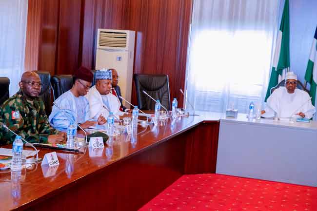 Updated: President Buhari Meets With Governors, Security Chiefs In Abuja – Channels Television