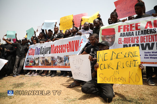 Group Protests Against Attack On Kaduna Community – Channels Television