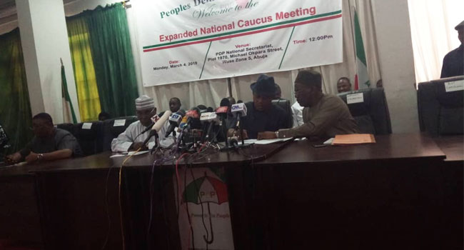 PDP Holds Expanded Caucus Meeting In Abuja • Channels Television