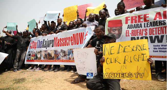 Group Protests Against Attack On Kaduna Community – Channels Television