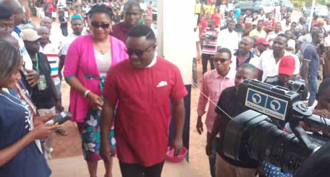 PHOTOS: Governor Ayade, Wife Vote In Cross River – Channels Television