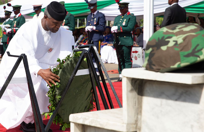 Buhari, Osinbajo, Others Honour Fallen Heroes On Armed Forces Remembrance Day – Channels Television
