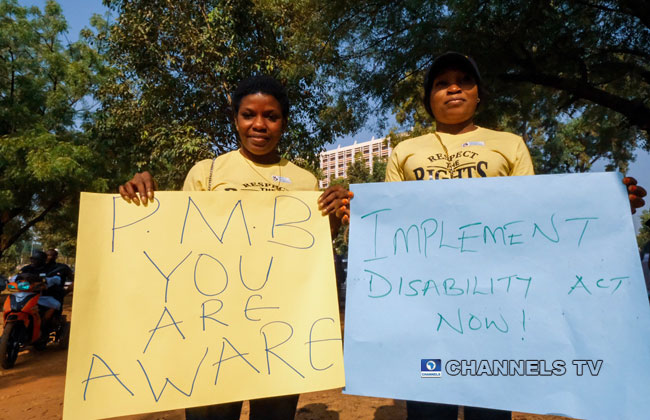 PHOTOS: People Living With Disability Protest Against Discrimination ...