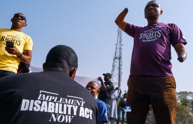 PHOTOS: People Living With Disability Protest Against Discrimination ...