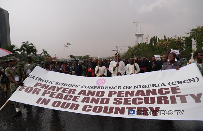 Catholic-Bishop-Protest – Channels Television
