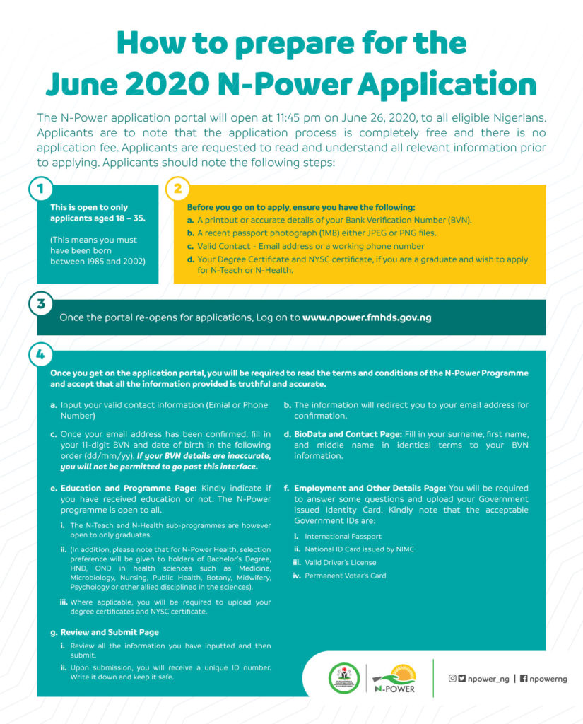 N-Power To Open 2020 Application Portal, Reveals Registration Details ...