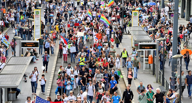 Social Distancing: Germany Police Stop Mass ‘Anti-Corona’ Protest ...