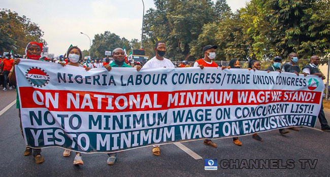 PHOTOS: NLC Protest At Unity Fountain, NASS Over Minimum Wage ...