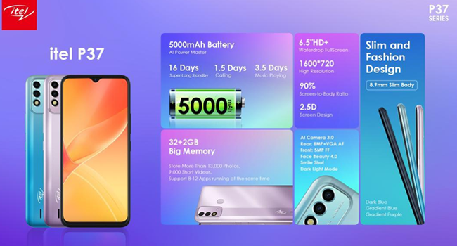 itel P Series Keeps Getting Better: Launches P37, P37 Pro – Channels ...