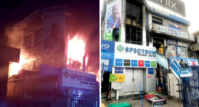Goods Worth Millions Of Naira Destroyed In Computer Village Fire ...