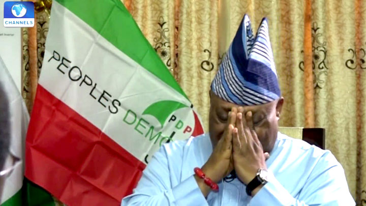VIDEO: Adeleke Breaks Down In Tears, Dedicates Election Victory To ...