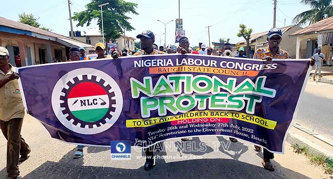 PHOTOS: NLC Holds Nationwide Protests – Channels Television
