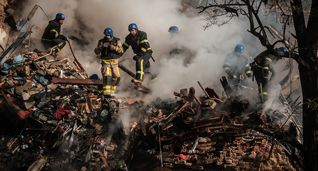 Drones Spark Gunfire, Fearful Cries Before Exploding In Kyiv ...