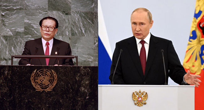 A ‘Dear Friend’ To Russia – Putin Mourns Late Chinese Leader Zemin ...