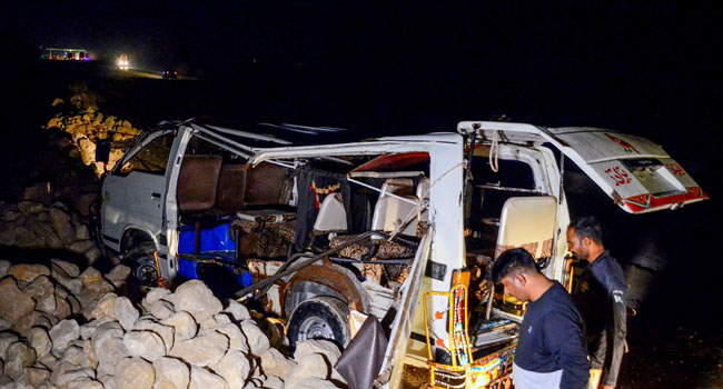 20 Dead As Bus Plunges Into Ditch In Pakistan • Channels Television