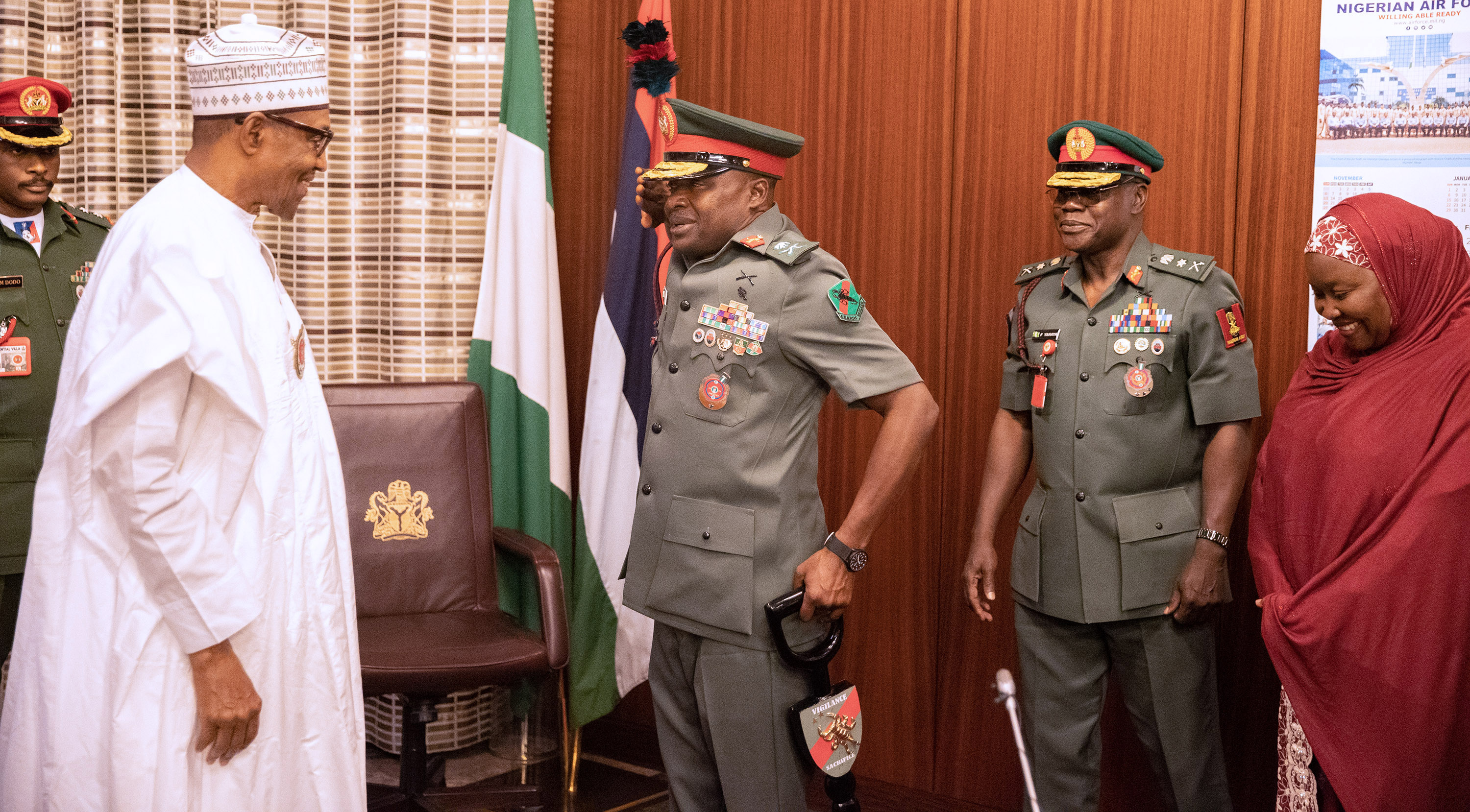 Buhari Decorates Newly Promoted Commander, Brigade Of Guards • Channels ...
