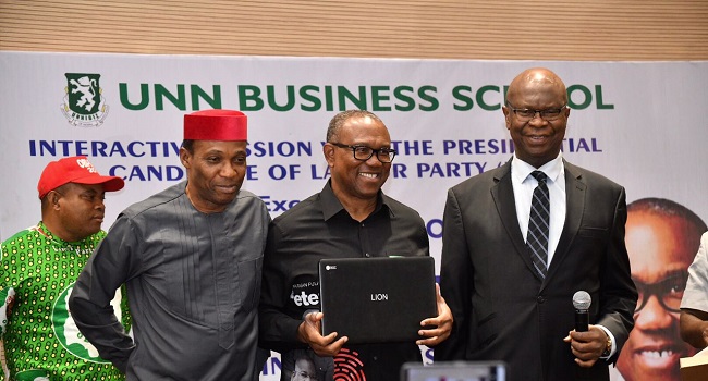 PHOTOS: Peter Obi Holds Town Hall With UNN Students – Channels Television