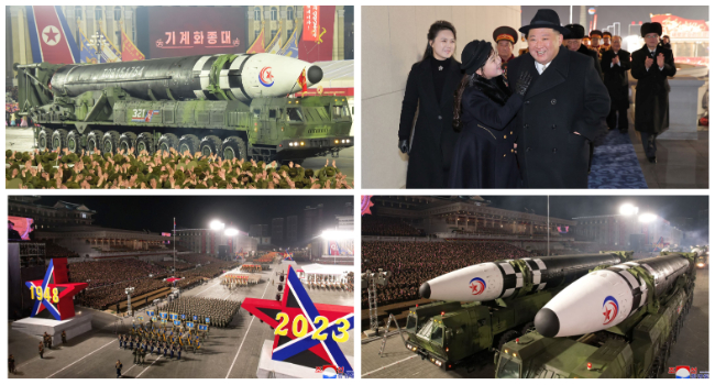 North Korea Unveils ‘record Number Of Icbms At Military Parade