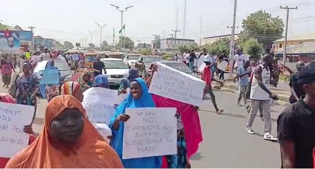 PDP Supporters Resume Protest In Adamawa • Channels Television