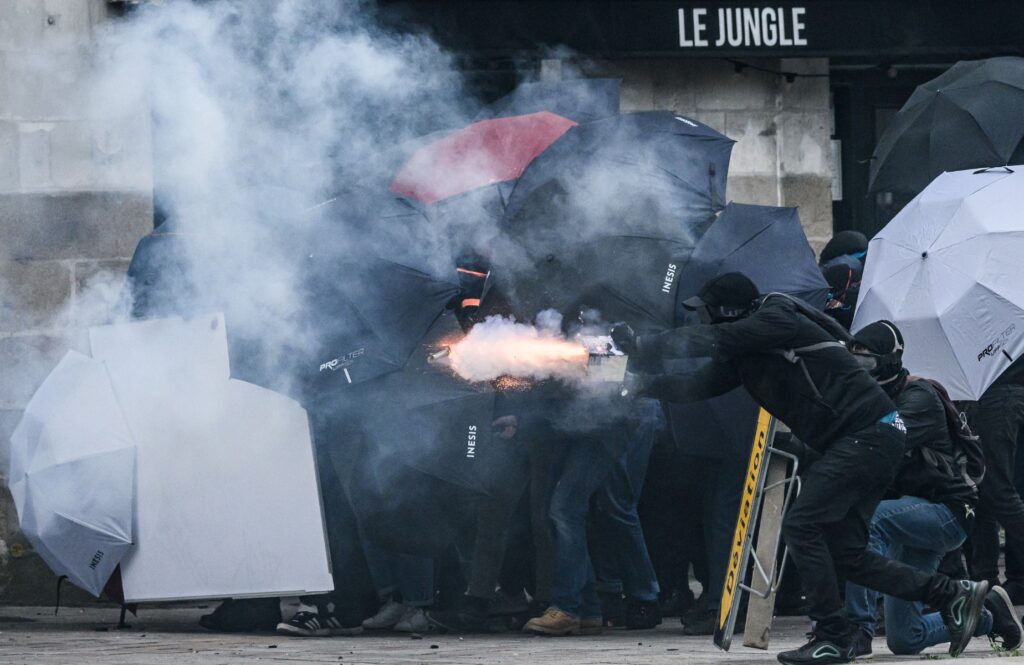 Clashes Erupt At French May Day Protests Against Macron – Channels ...
