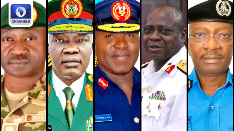 FULL LIST: President Tinubu Appoints New Service Chiefs, Names Ribadu NSA • Channels Television