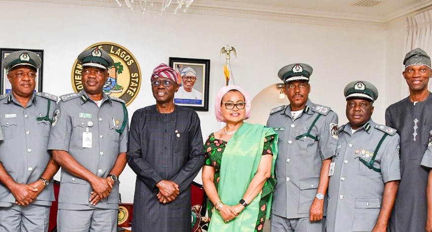 PHOTOS: Customs Boss Pays Sanwo-Olu Courtesy Visit In Lagos – Channels ...