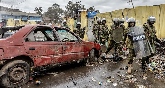 Kenya Police Fire Tear Gas At Anti-Govt Protesters • Channels Television