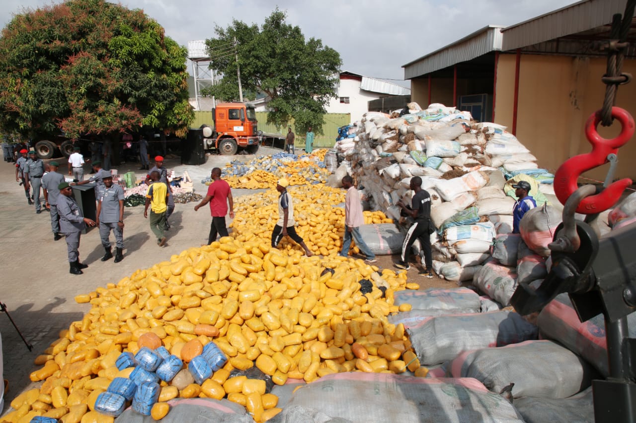 PHOTOS: NDLEA Receives 15,000kg 'Illicit' Substances Seized By Customs ...