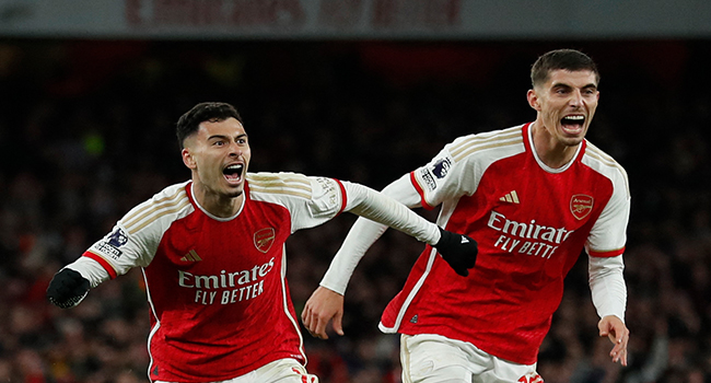 Brilliant Arsenal Beat Liverpool, Ignite Premier League Title Race ...