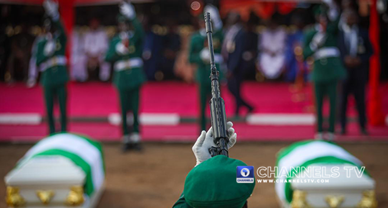 PHOTOS: 17 Military Personnel Killed In Delta Buried • Channels Television