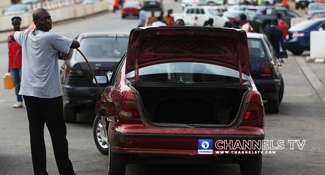 PHOTOS: Motorists Stranded As Petrol Scarcity Worsens • Channels Television