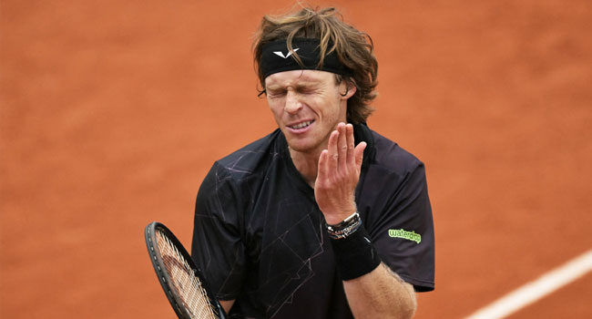 Angry Rublev Crashes Out Of French Open • Channels Television