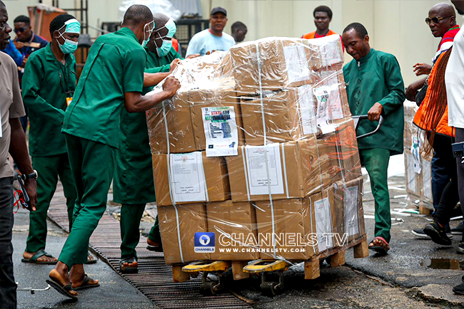 PHOTOS: INEC Distributes Sensitive Materials For Edo Gov Poll ...