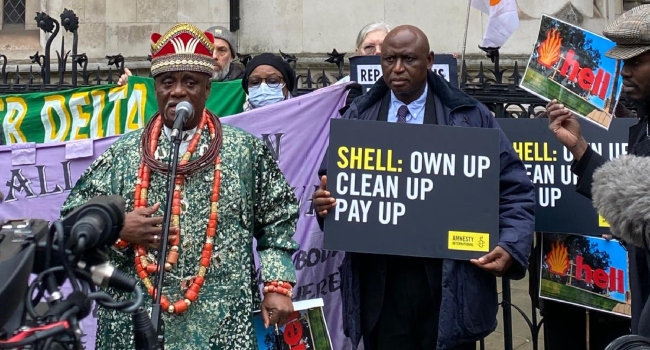 Rivers Community Protest Oil Pollution, Business Activities Halted In ...